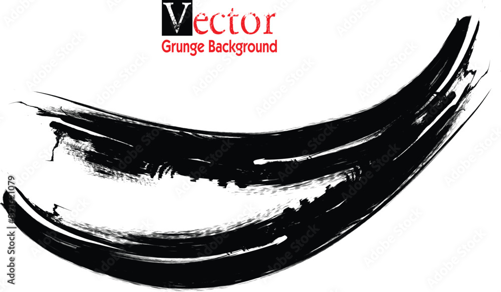 Grunge Wave Logo Element. Surfing Icon . Brush Stroke . Vector ...