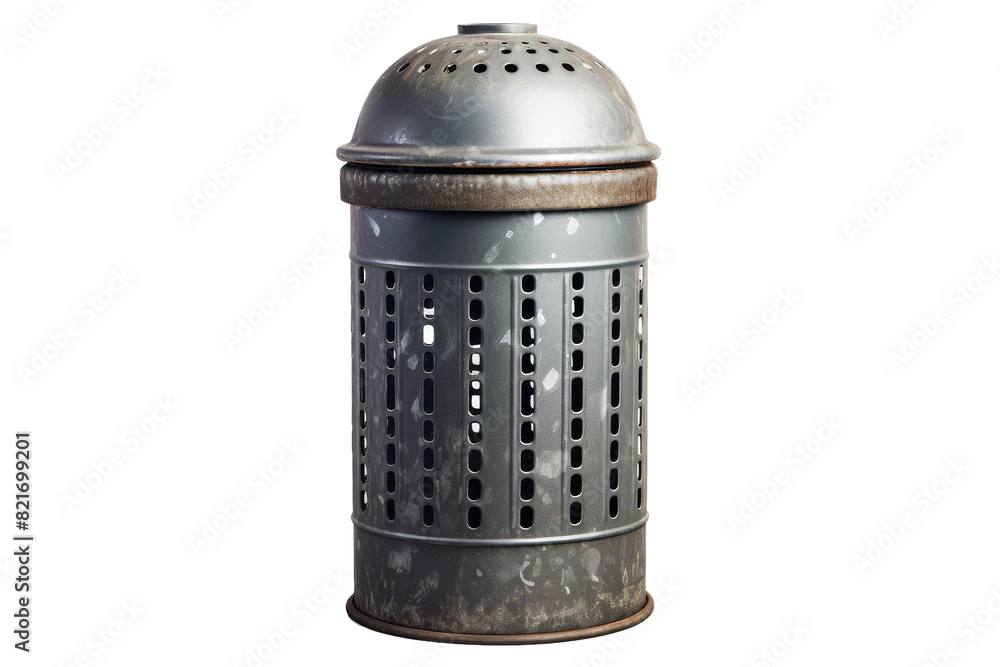 Recycling Dustbin with Segregated Compartments Isolated on Transparent ...