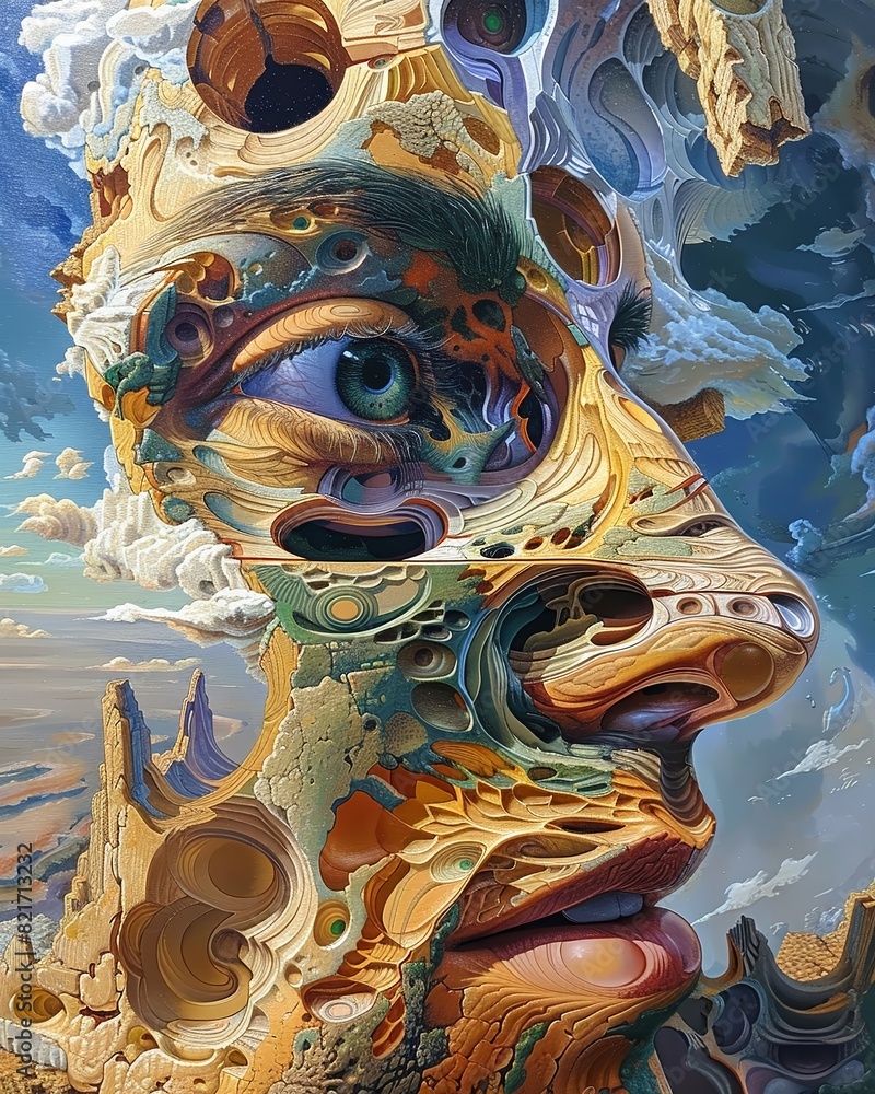 Visualize a mind-bending interpretation of art originating from ...