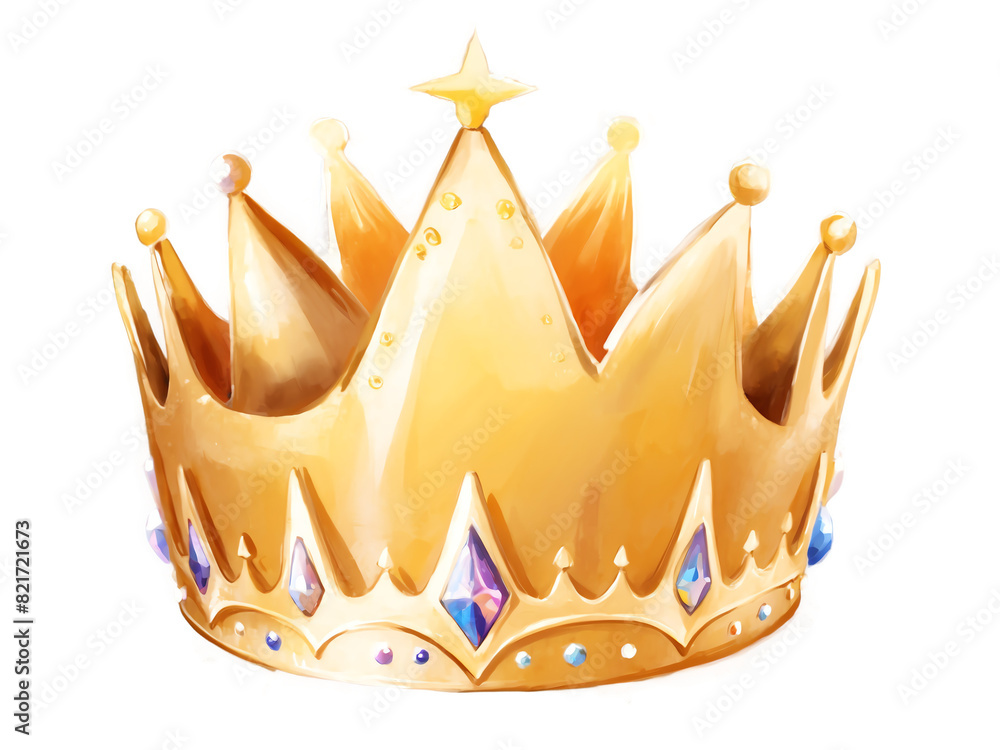 gold princess crown isolated transparent background png .png Stock ...