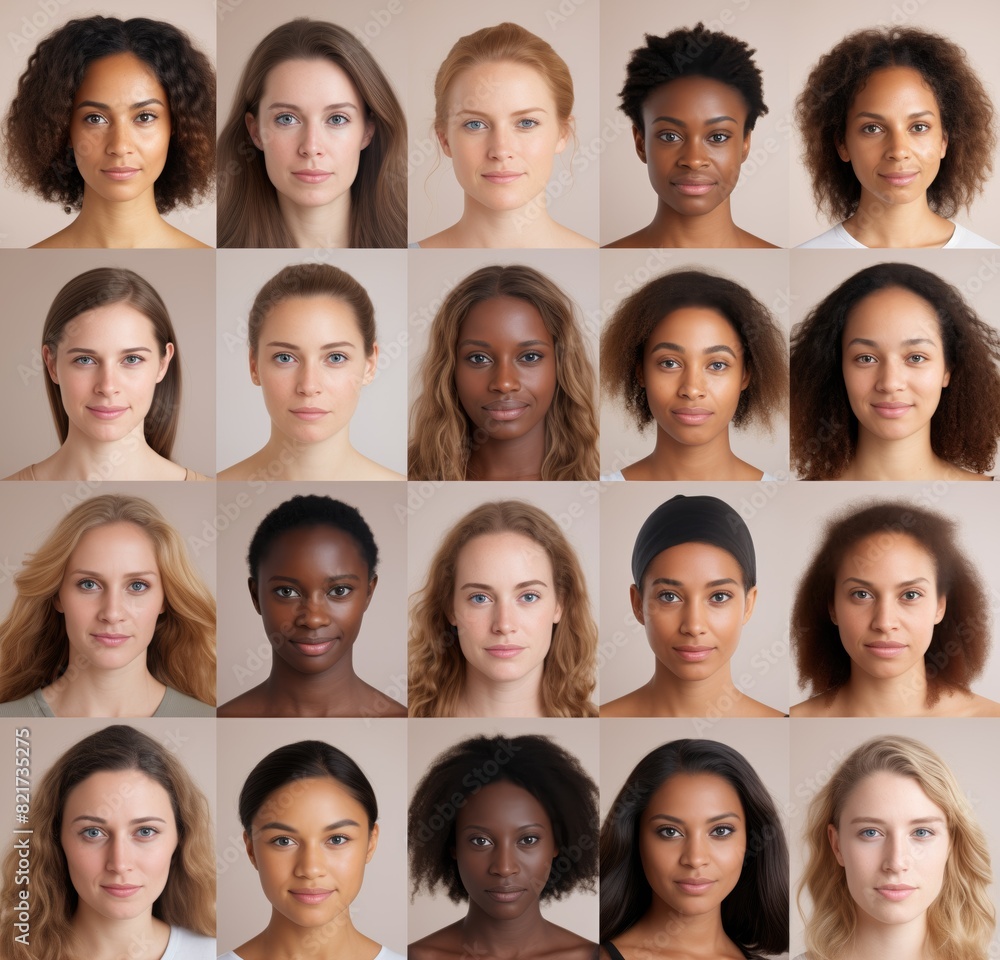 Professional portfolio of young female models of a modeling agency ...