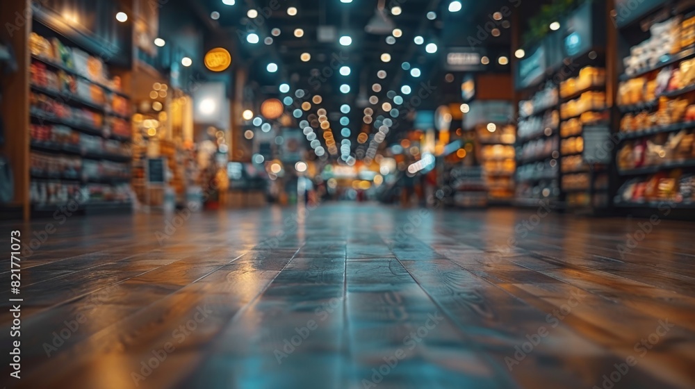 Blurred Supermarket Backdrop: Exploring Consumerism, Lifestyle, and the ...