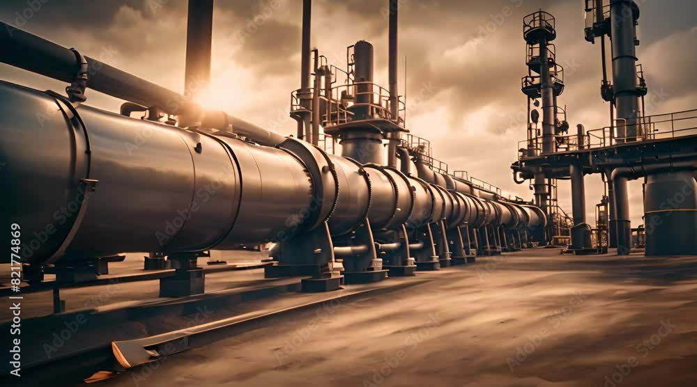 The concept of oil and gas pipeline operations demonstrates the ...