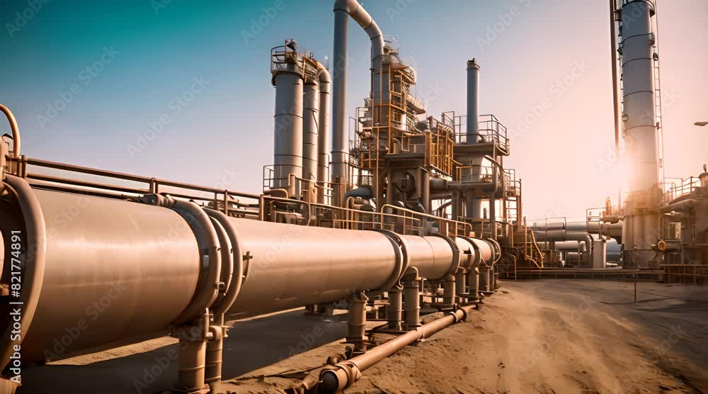 The concept of oil and gas pipeline operations demonstrates the ...