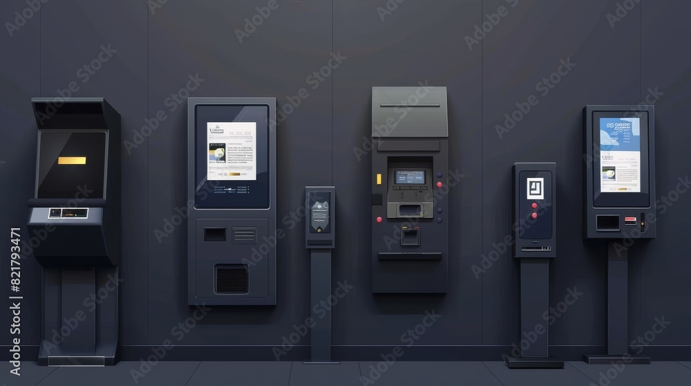 Vending machine with sensor panel, receipts and POS terminal device for ...