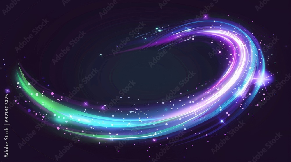 A vfx light effect cartoon of a magic blast game. The magician is ...