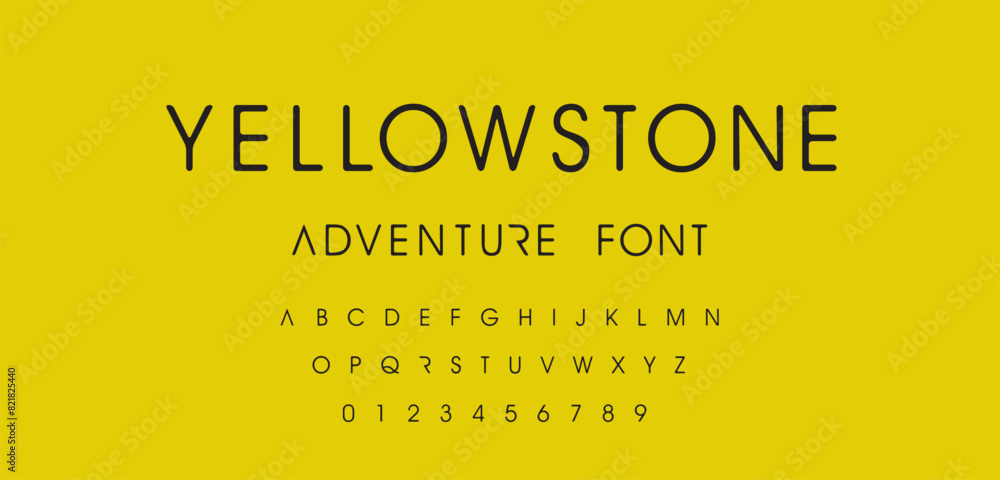 Yellowstone Urban minimalist typography future digital creative logo ...