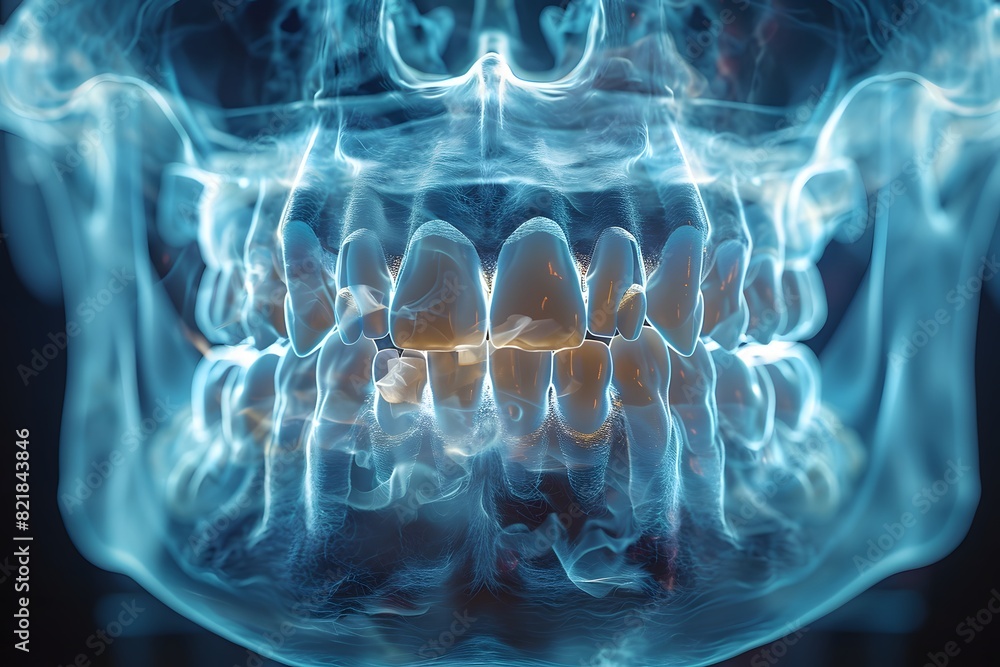 Digital X-ray of Human Teeth and Jaw - High-Resolution Dental Anatomy ...