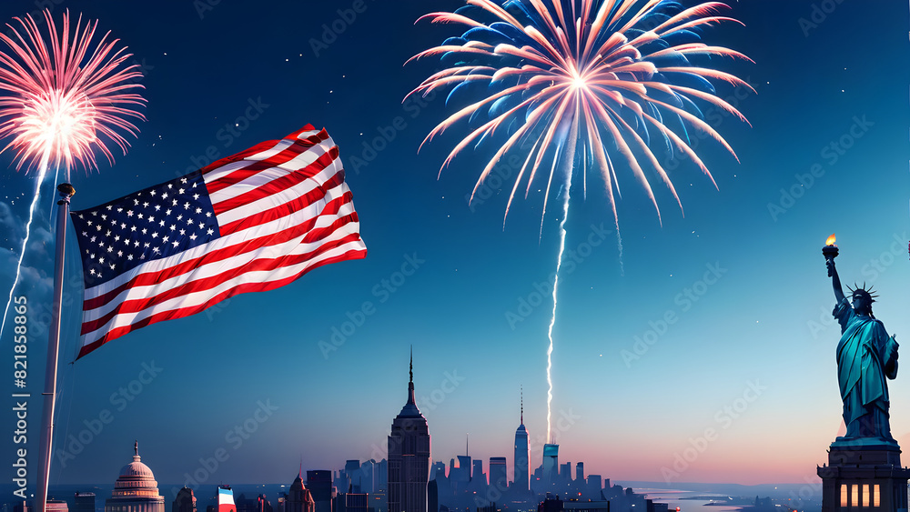 Fourth of July aesthetic wallpaper, independence day background, Fourth ...