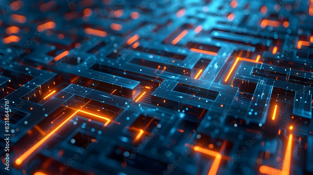 ภาพประกอบสต็อก Intricate Data Structure in Indecisive Labyrinth A ...