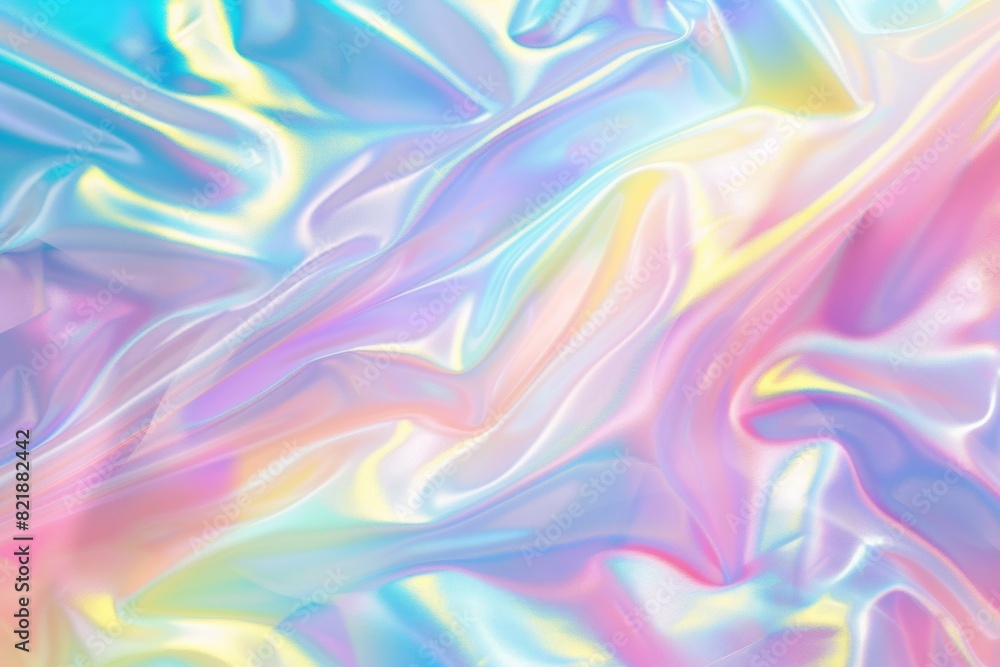 Iridescent holographic rainbow pastel colors digital art phone ...