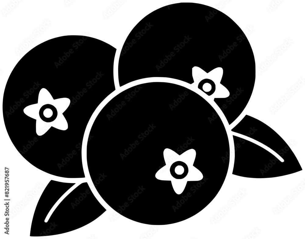 star illustration berry silhouette blue logo blueberry icon fruit ...