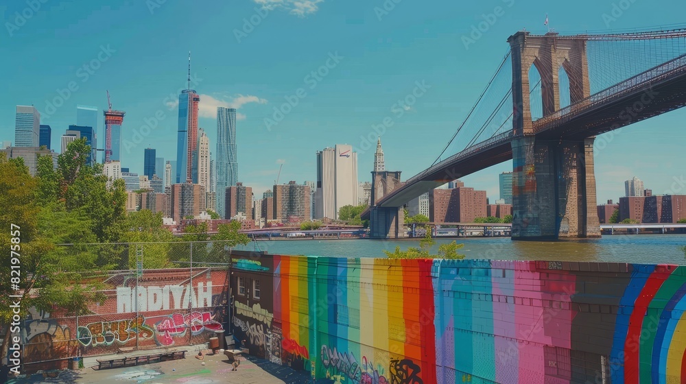 New York Skyline, World Trade Center, and Brooklyn Bridge featured in ...