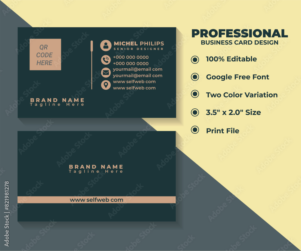 Professional Elegant Business Card Design Project: Unique and Elegant ...