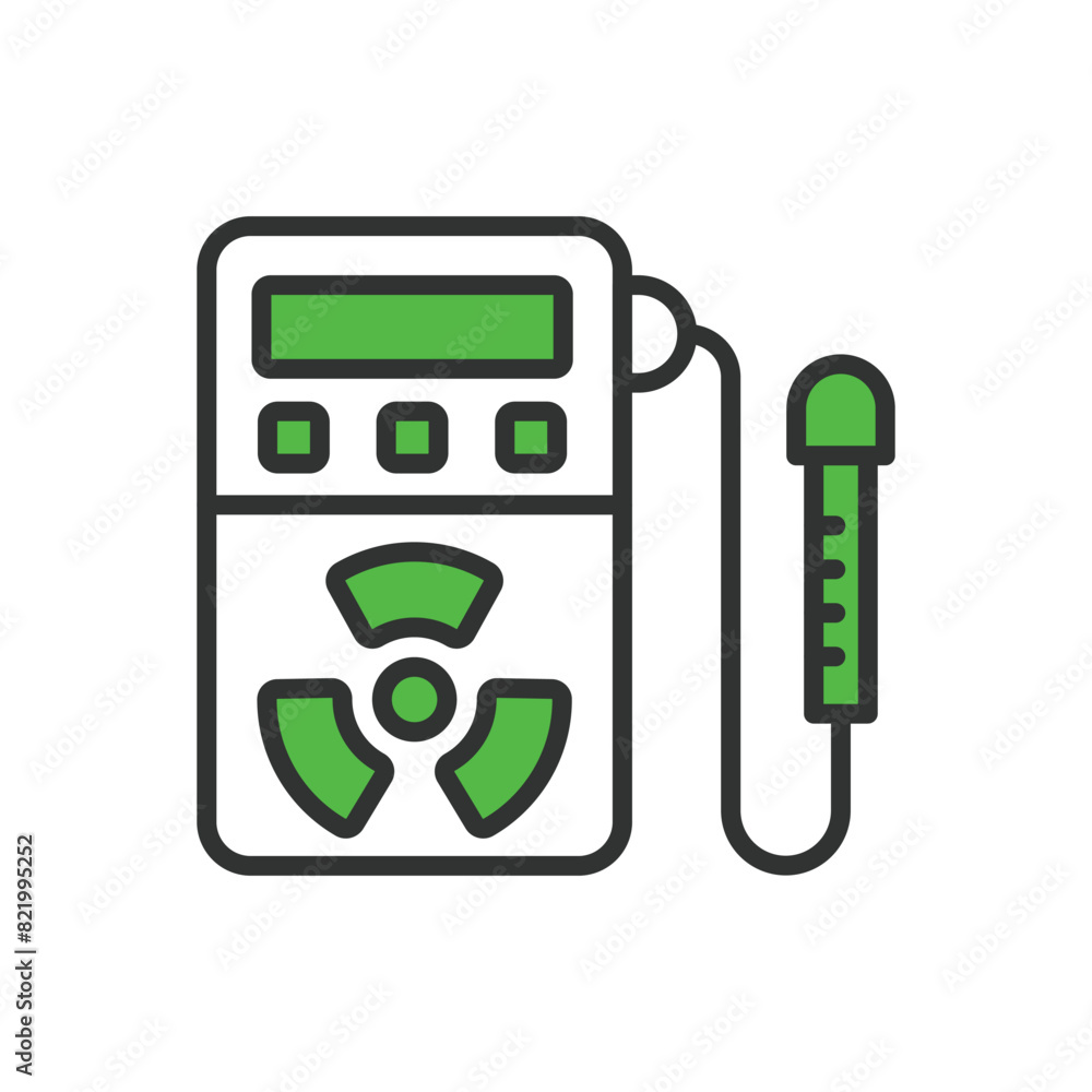 Radiation dosimeter, in line design, green. Radiation, Dosimeter ...