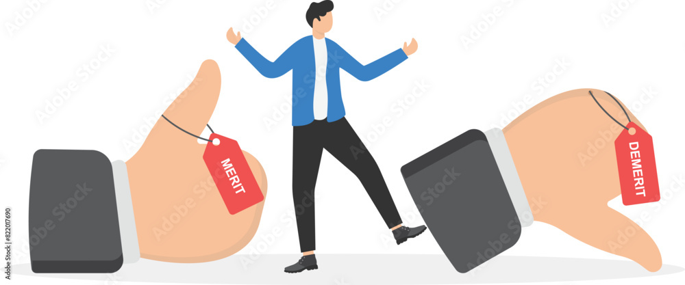 Demerit and merit evaluation concept, advantage and disadvantage in ...