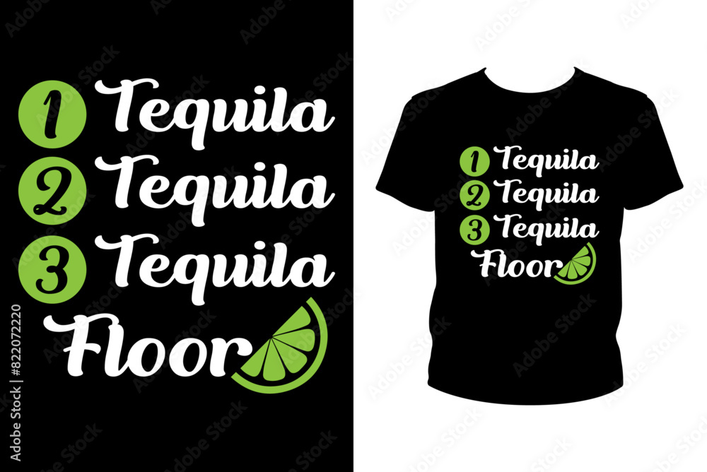 Vetor de 1 2 3 tequila floor - art files for Cricut and Silhouette. You ...