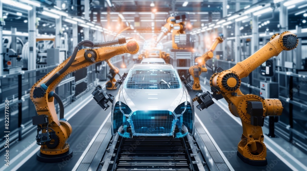 Digitalization of the Car Factory Industry 4.0 5G IOT Concept ...