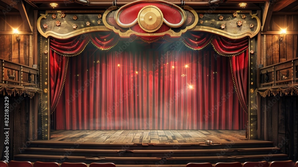 How to Make Your Own Stage Background Using Theater Elements Stock ...