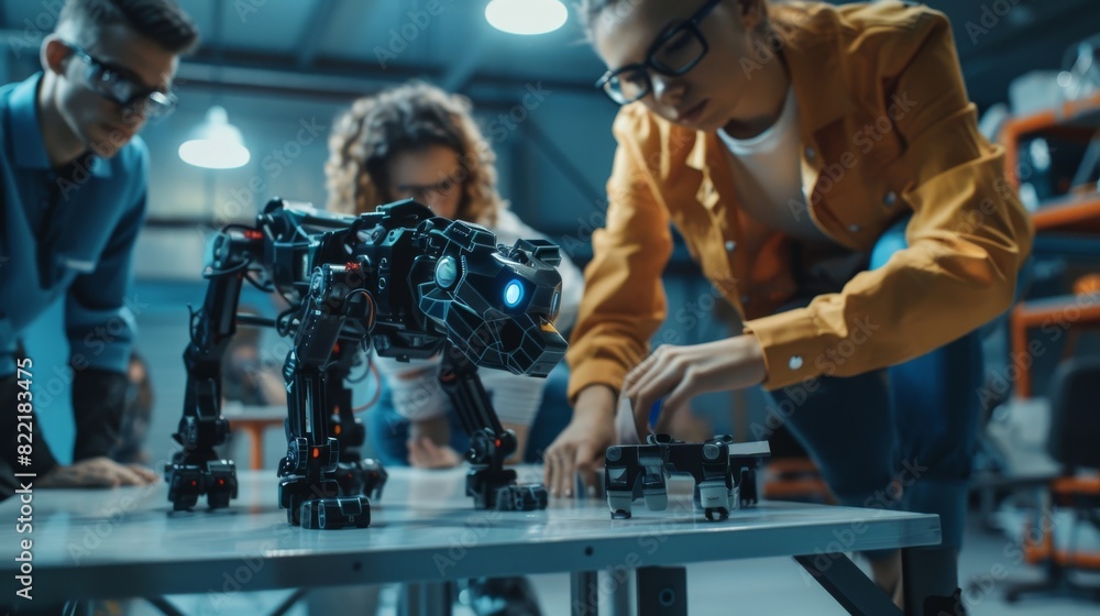 An innovative team of smart, multilingual engineers develops a robot ...