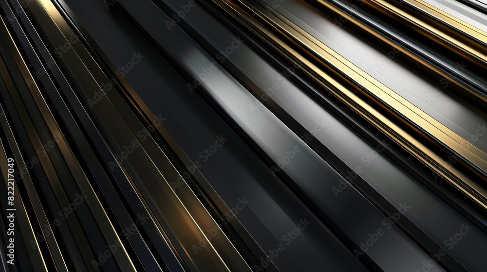 The image showcases a sleek, metallic texture with contrasting gold and ...