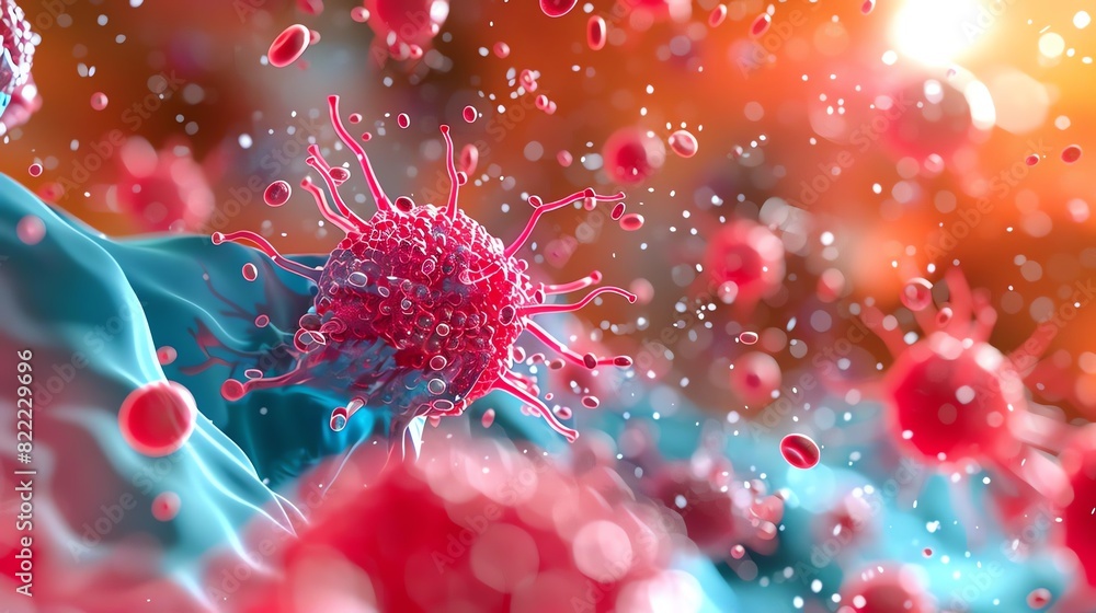 Antigen Presentation A 3D model of an antigen being presented by a cell ...