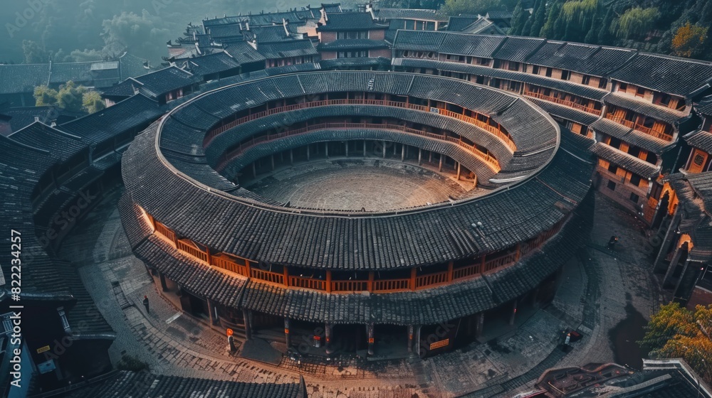 Tulou Clusters in Fujian, unique circular buildings, traditional Hakka ...