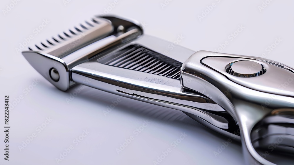 Close-up of professional clippers, isolated white background with ...