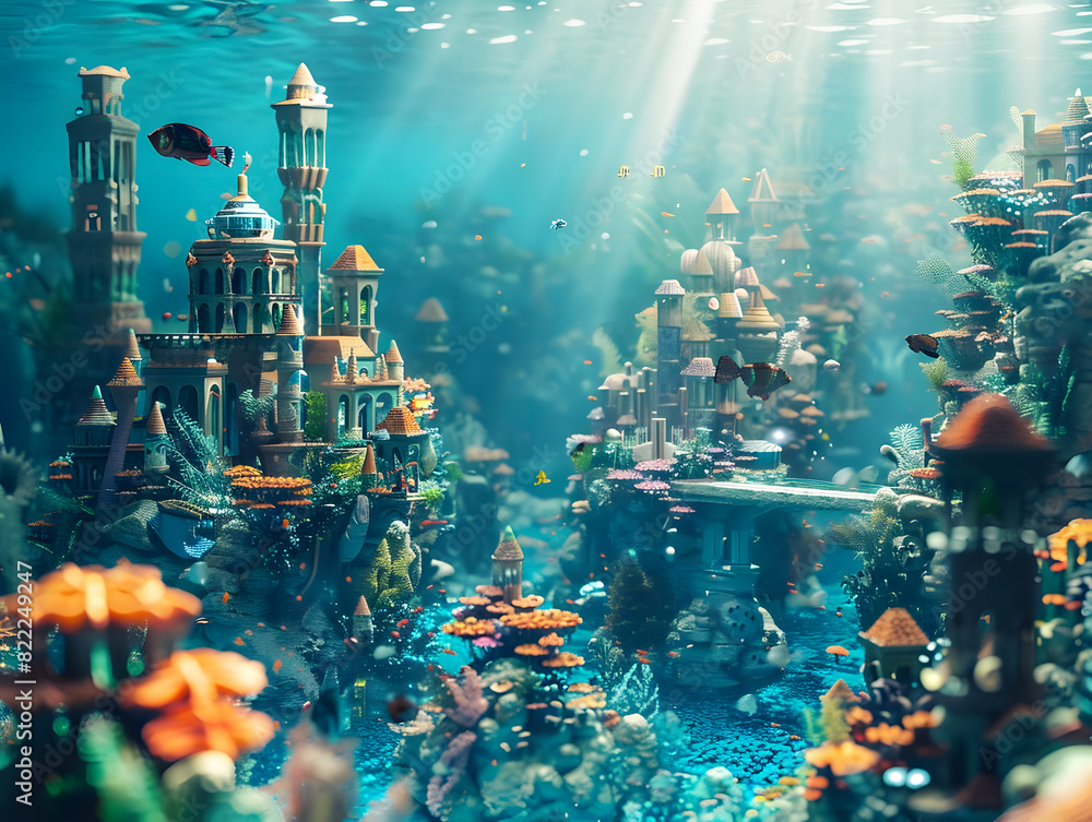 An ancient civilization of merfolk live in an underwater city. The city ...