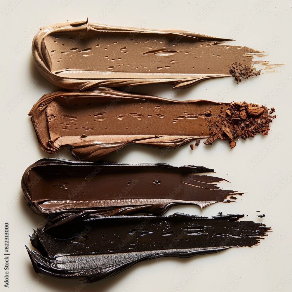 Swatches of coffee-inspired shades from creamy latte to rich espresso ...