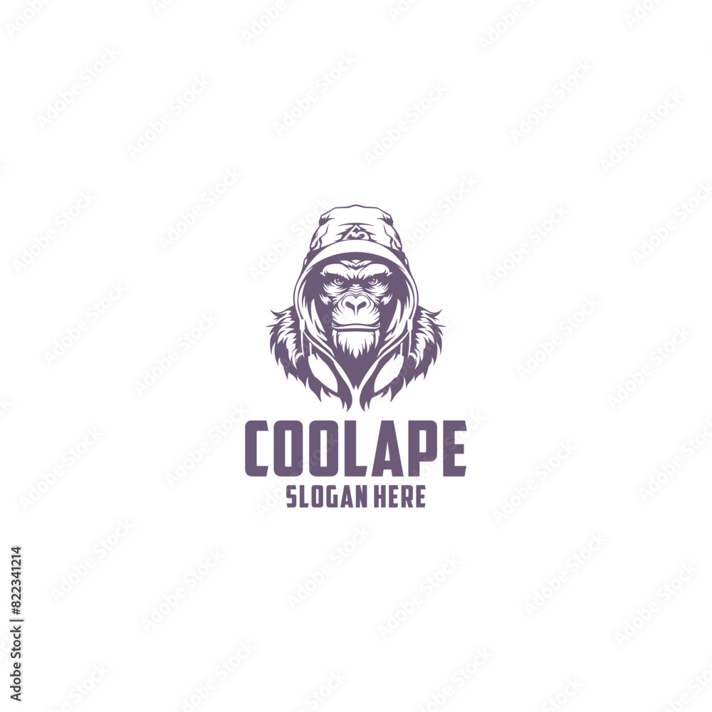 Cool ape logo vector illustration Stock Vector | Adobe Stock