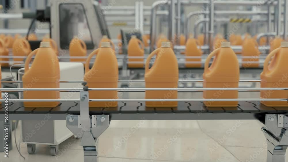 Packaging Process Automation Using Modern Conveyor Belt Industrial ...