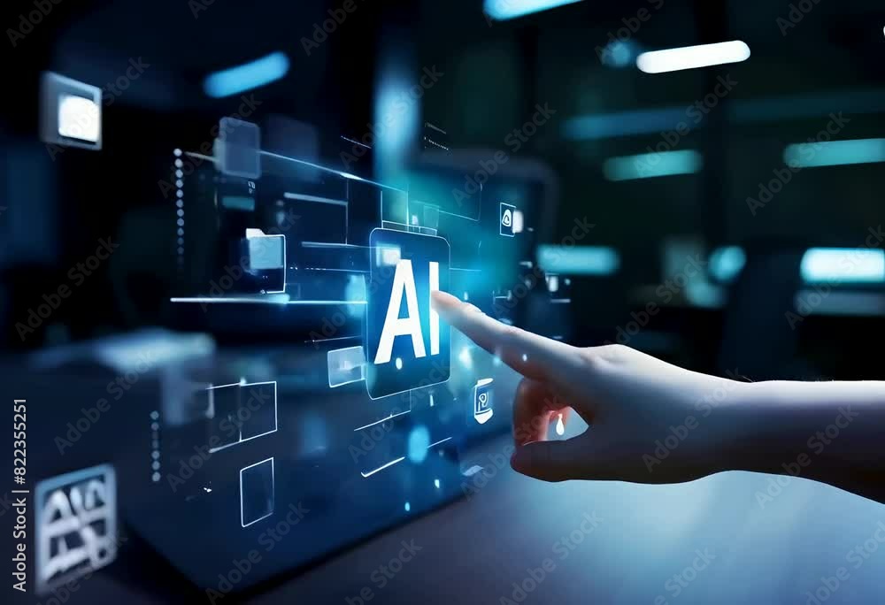 Vidéo Stock An animated illustration of artificial intelligence ...