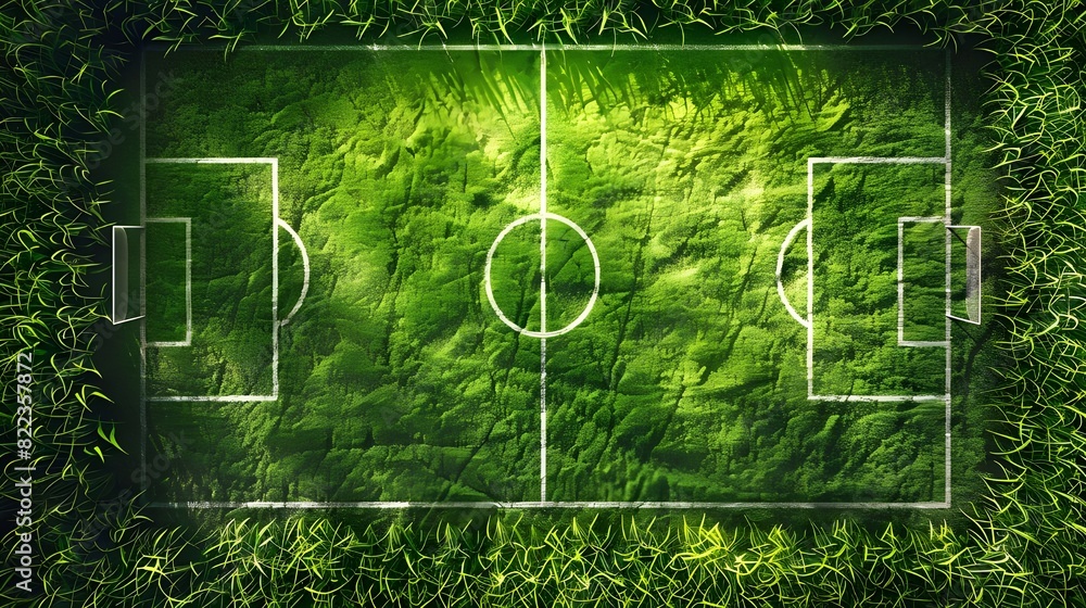 soccer field markings. Soccer, football field. Lines on football ...