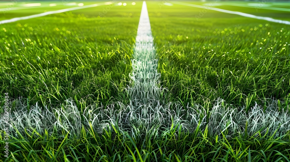 soccer field markings. Soccer, football field. Lines on football ...
