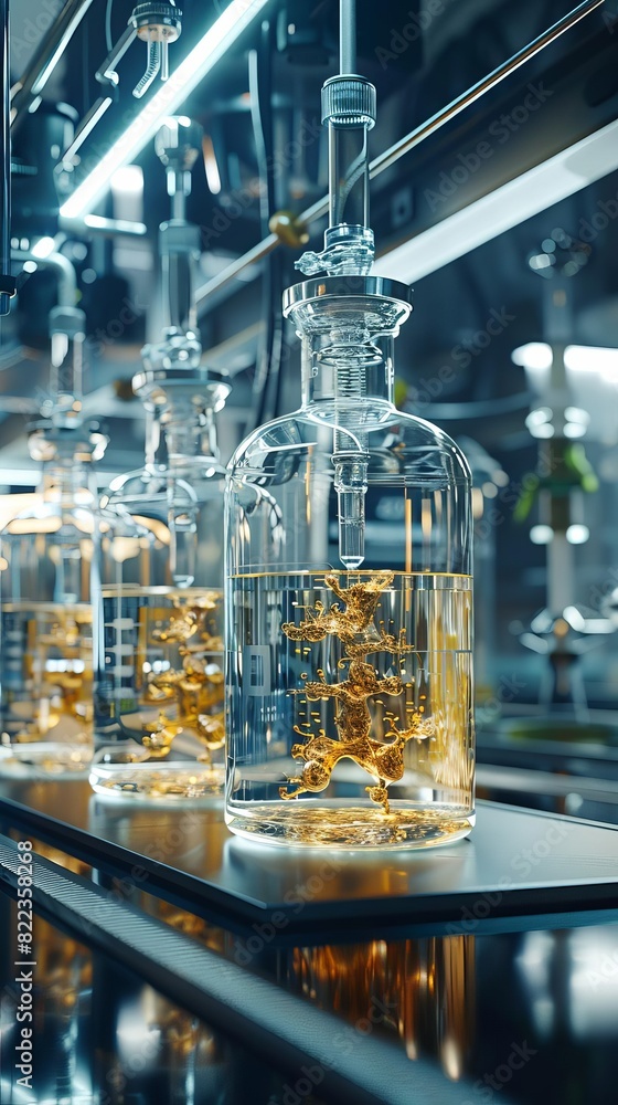 An advanced laboratory setup showcasing the precision fermentation ...