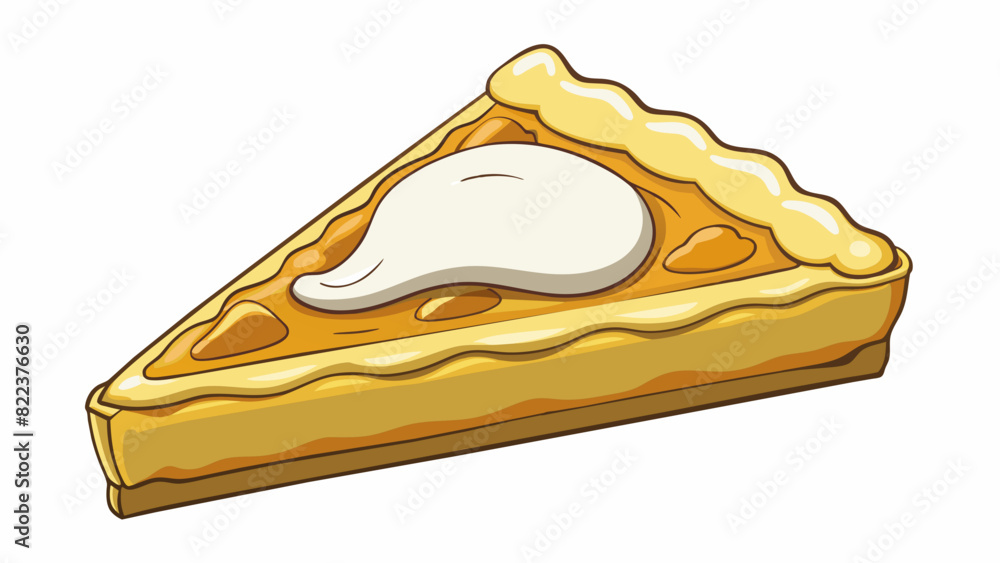 A quarter of a pie is a triangularshaped slice of delicious dessert ...