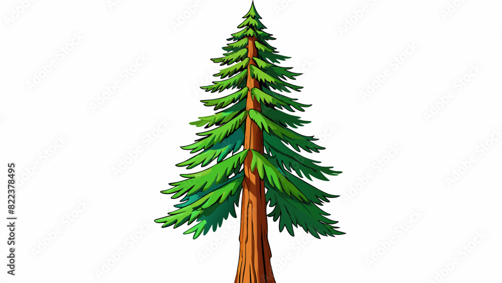 In the northernmost part of the old forest a tall and sy pine tree ...