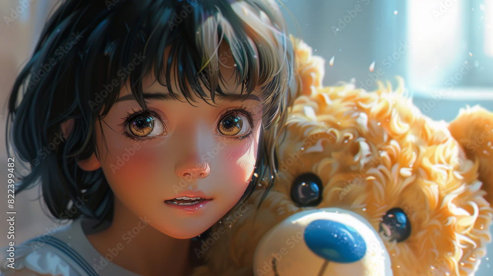 anime character illustration, illustration of a cute anime girl with ...