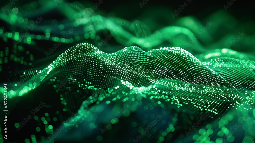 Techno Chaos: Intense Binary Code Flow on Dark Screen in Cyber Attack ...