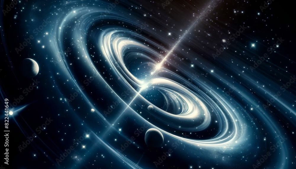 the artistic image depicting the refraction of light through ...