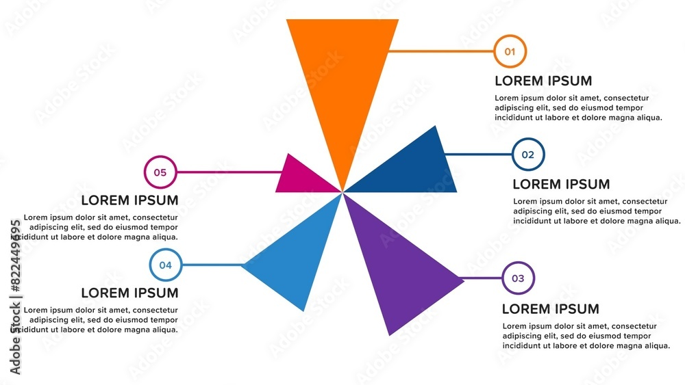 Clean Points With Data and Details Infographic Stock Template | Adobe Stock