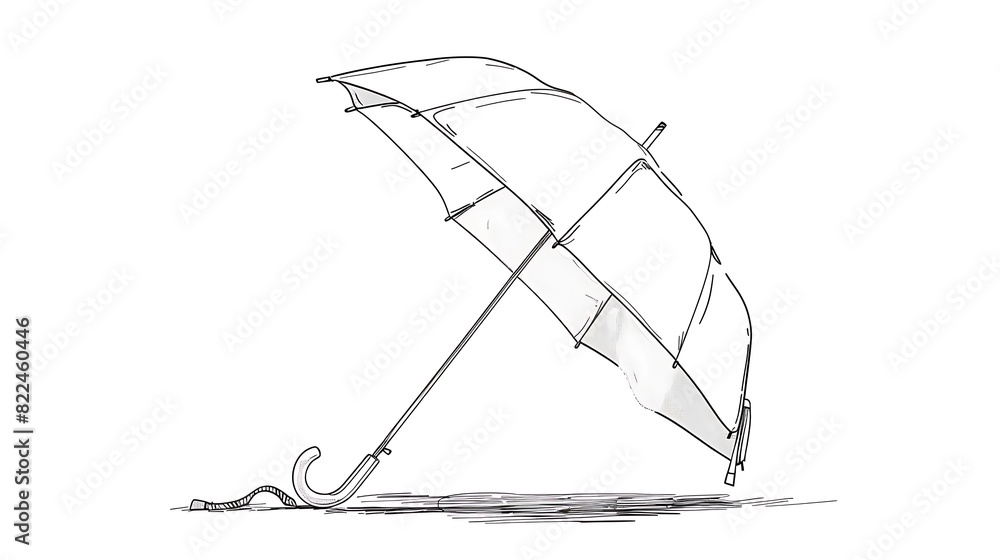umbrella, illustration, isolated, vector, protection, rain, weather ...