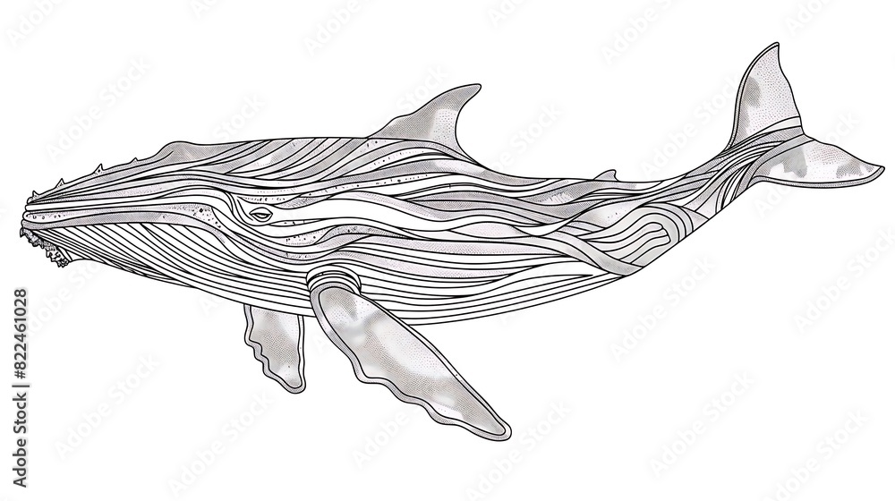 outline, fish, illustration, vector, sea, aquatic, underwater, ocean ...