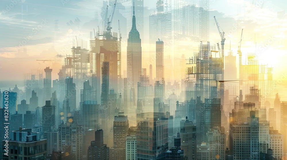 The civil engineer used double exposure photography to capture the ...