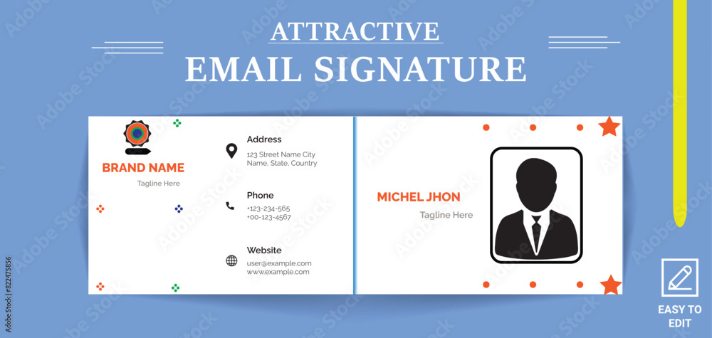 Creative Email Signature Design 2024, Modern and minimalist email ...