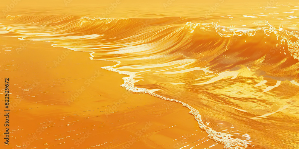 The amber waves of the sandy beach seem to go on forever, inviting the ...