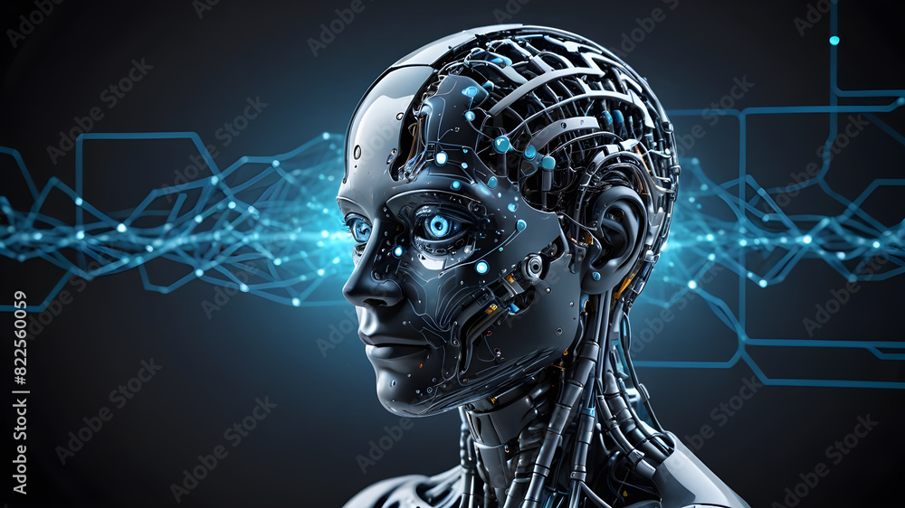 Humanoid robots futuristic concept. Future Robot, Human Robot, AI ...