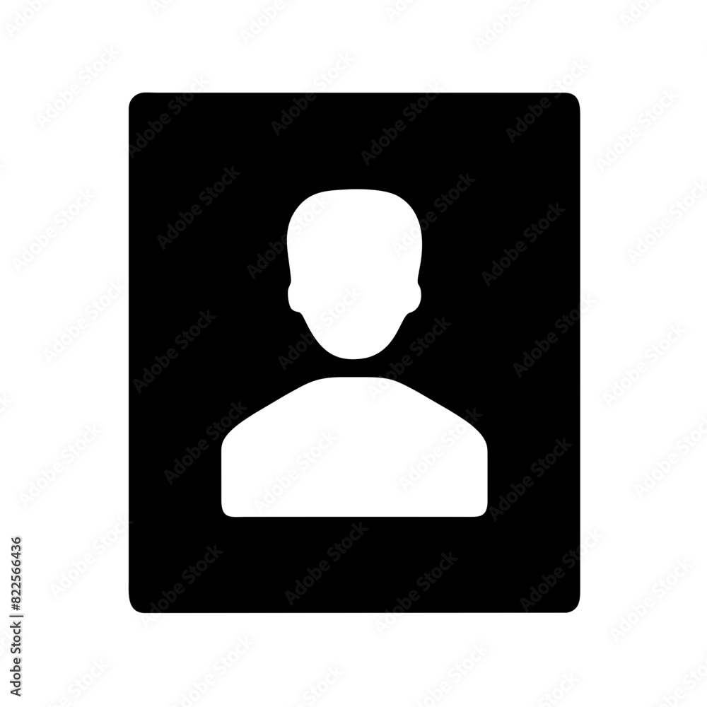 Vector Illustration of a Generic Male User Profile Picture Icon in ...