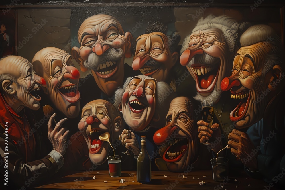 Jayus Depict someone telling a hilariously bad joke, with everyone ...